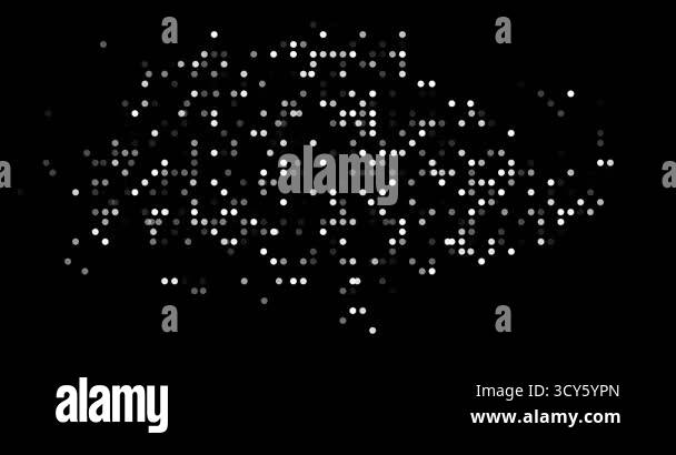 Abstract Flying Dots Build Generative Singapore Contour Animation Stock ...