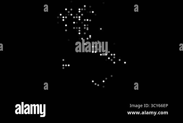 Italy Shape Formed by Colorful Dots Stock Video Footage - Alamy