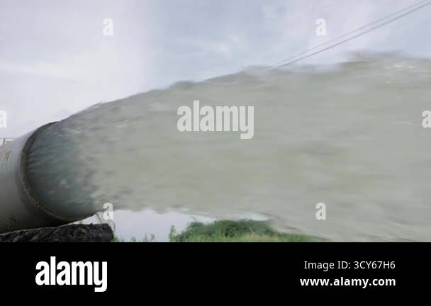 Surging Water Pumps in the Wild - A Vibrant Nature Scene Stock Video ...