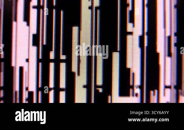 Screen TV Glitch Error - Signal Disturbance Broken Monitor, VHS static ...