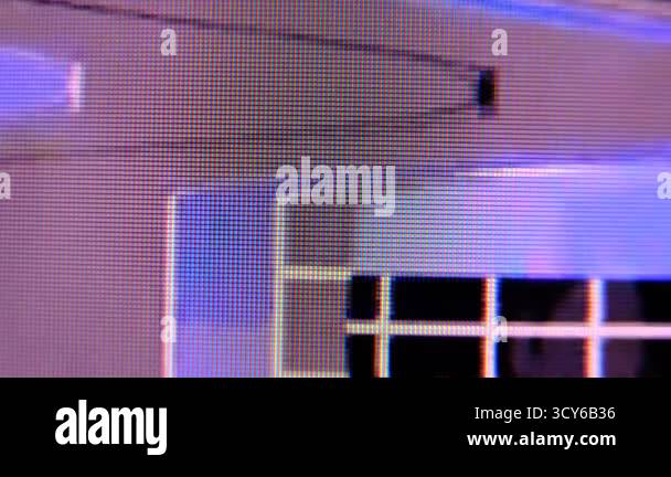 Screen TV Glitch Error - Signal Disturbance Broken Monitor, VHS static ...