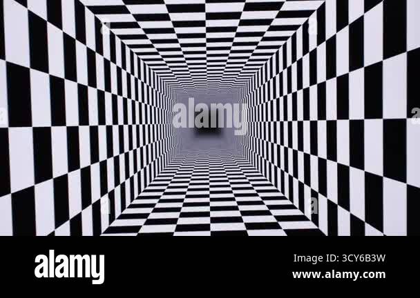 Hypnotic optical illusion and rhythmic visual movement background Stock ...