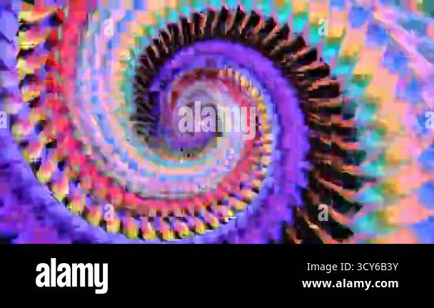 Hypnotic optical illusion and rhythmic visual movement background Stock ...