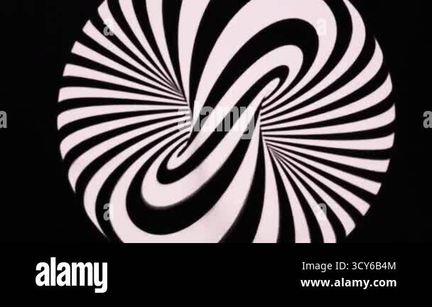 Hypnotic optical illusion and rhythmic visual movement background Stock ...