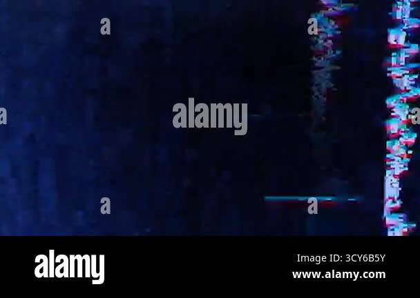 Screen TV Glitch Error - Signal Disturbance Broken Monitor, VHS static ...