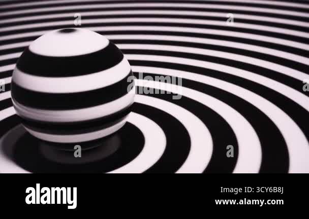 Hypnotic optical illusion and rhythmic visual movement background Stock ...