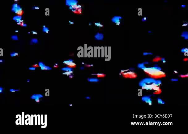 Screen TV Glitch Error - Signal Disturbance Broken Monitor, VHS static ...