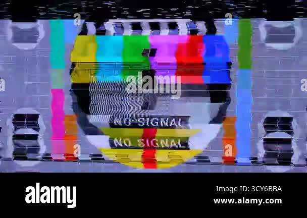 Screen TV Glitch Error - Signal Disturbance Broken Monitor, VHS static ...