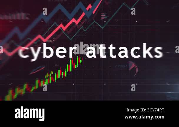 Cyber attacks and digital security breach diagrams charts and graphs ...