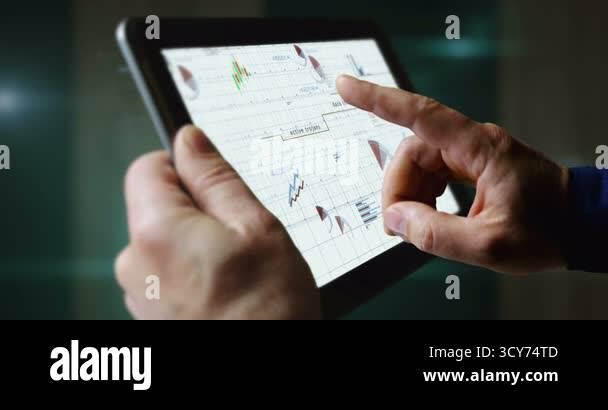 Cyber attacks and digital security breach charts and graphs diagram on ...