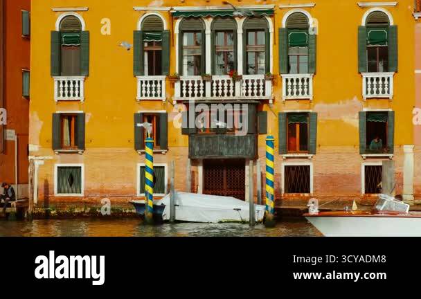 VENICE, Italy, 8 NOVEMBER 2024 - Close-up of various windows with ...