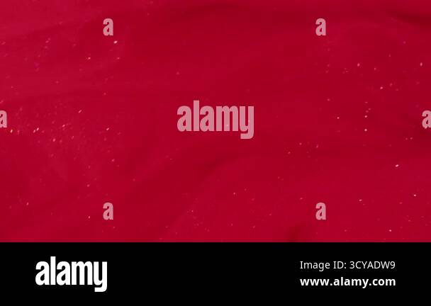 Fume stream. Pigment blend. Red sparkling paint swirling cloud. Bright ...