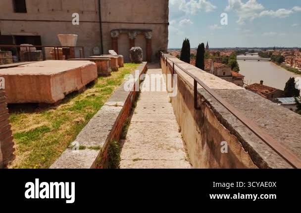 Overgrown Roman Ruins in Verona, Veneto, Italy where nature reclaims ...