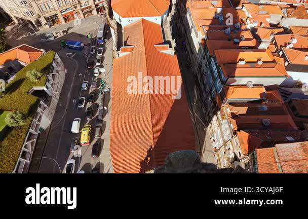 PORTO, Portugal, 16 June 2025 - Aerial view displays a mosaic of ...