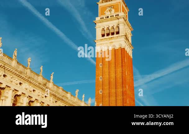 VENICE, Italy, 5 NOVEMBER 2024 - Revealing the magnificent Campanile di ...