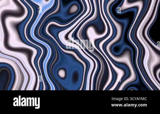 Abstract Blue Turbulence Motion Background. Seamless Swirling Liquid ...