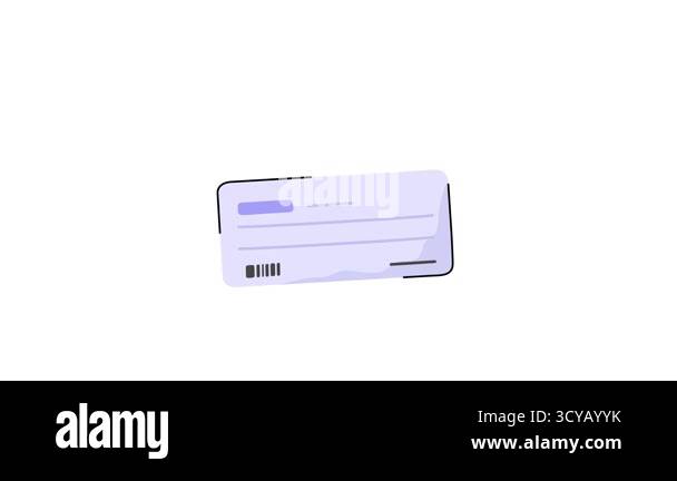 Check out our doodle animated icon showing cheque with pen Stock Video ...