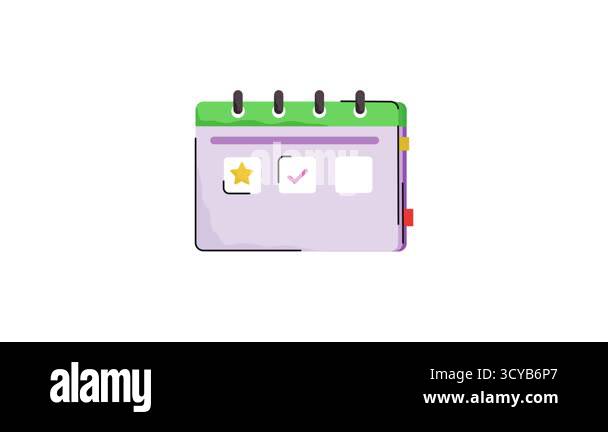 Editable planner illustration Stock Videos & Footage - HD and 4K Video ...