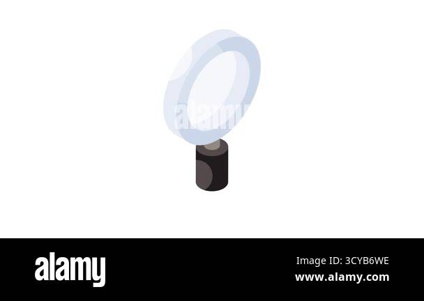 Binary code under magnifier, icon of binary search, code exploration ...