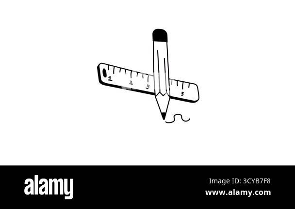 animated icon of a drafting scale, ideal for technical and artistic ...