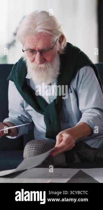 Senior handsome old man reading Stock Videos & Footage - HD and 4K ...
