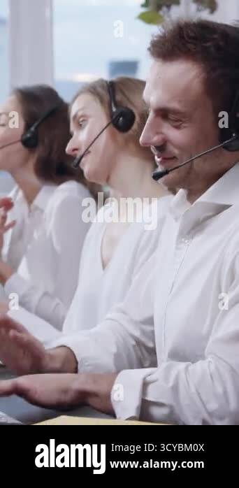Dedicated focused team customer service Stock Videos & Footage - HD and ...