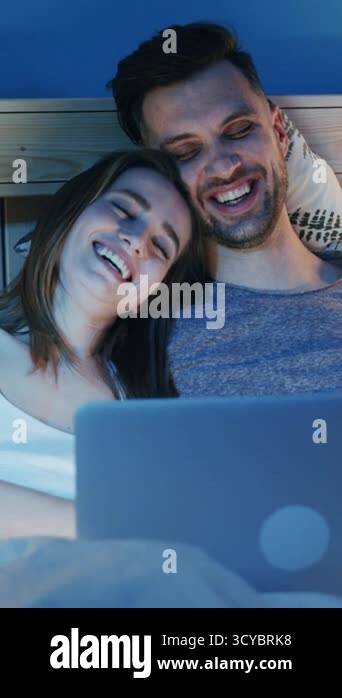 Joyful couple laughing together happily Stock Videos & Footage - HD and ...