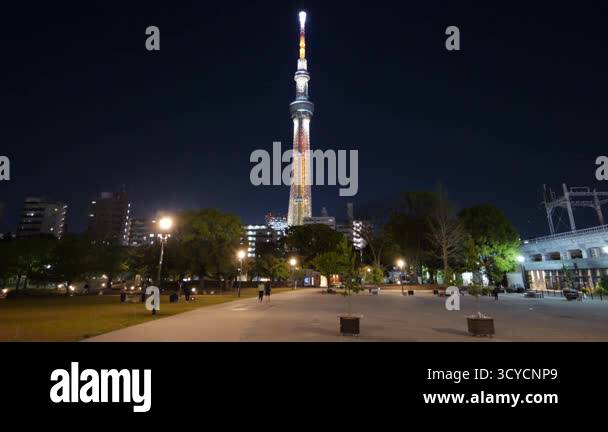 Sumida Park, Japan Tokyo Night View 2025 Stock Video Footage - Alamy