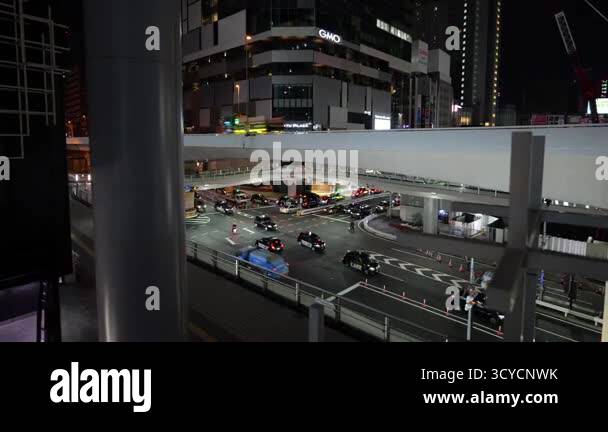 Shibuya Sakura Stage night view, Japan Tokyo June 2025 Stock Video ...