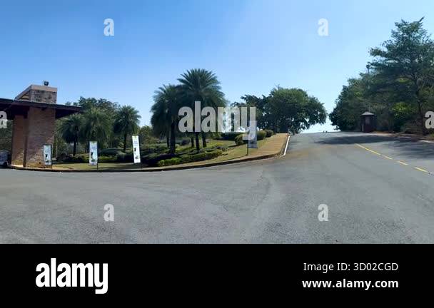 Approaching the golf club entrance in Thailand Stock Video Footage - Alamy
