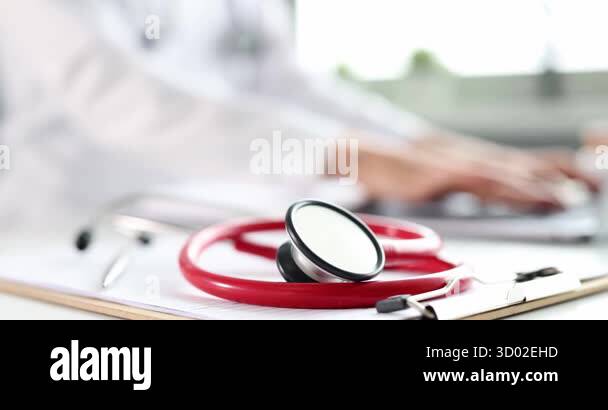 Red stethoscope medical record Stock Videos & Footage - HD and 4K Video ...