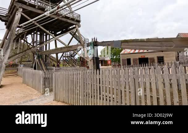 Historic wooden mining structure Stock Videos & Footage - HD and 4K ...