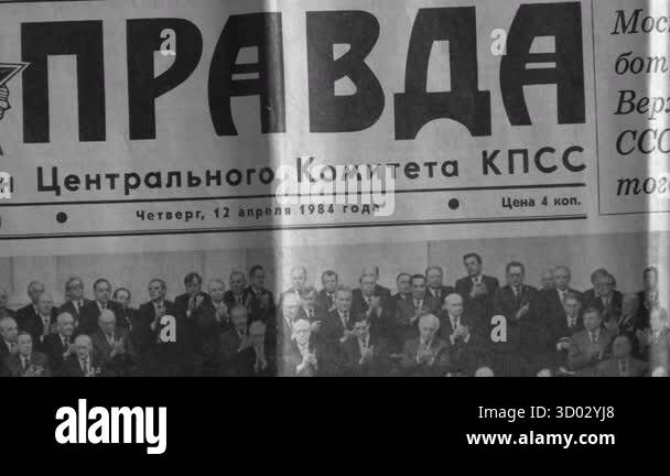Moscow,Russia-August 10,2025: camera shows the front page of the Pravda ...
