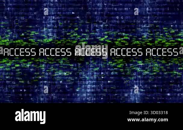 Digital Access Display With Code And GDPR Messages Stock Video Footage ...