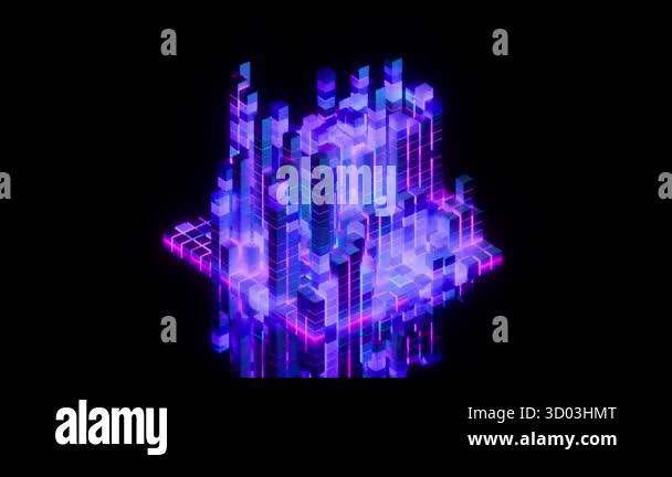 Audio frequency visualizer dynamic digital Stock Videos & Footage - HD ...