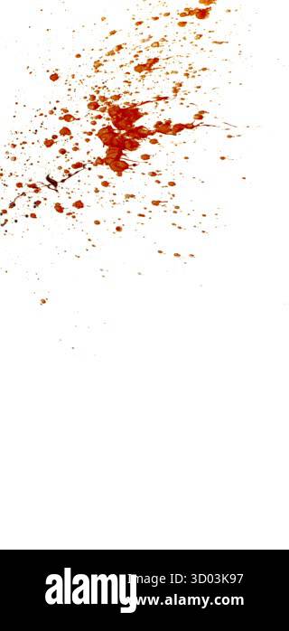 Blood Splash in Super Slow Motion. Isolated on White Background. High ...