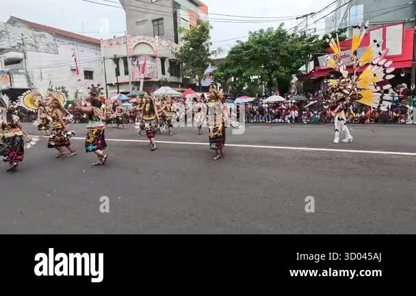 Temengang madang dance from north Borneo. This dance depicts the ...