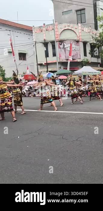 Temengang madang dance from north Borneo. This dance depicts the ...