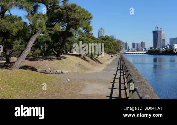 Hama-rikyu Gardens, Japan Tokyo 2025 Stock Video Footage - Alamy