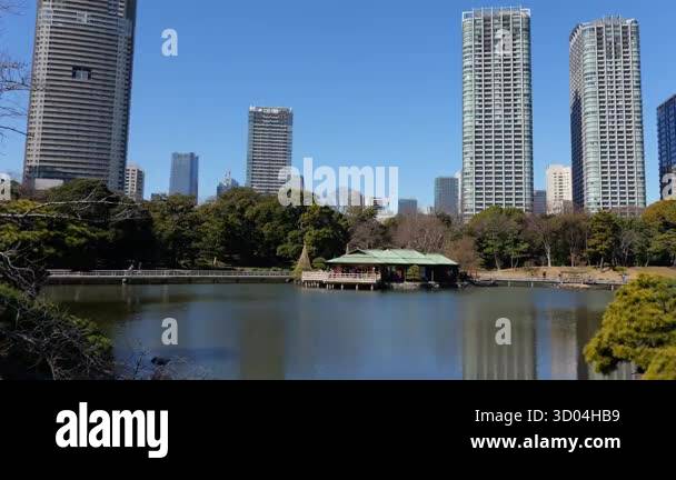 Hama-rikyu Gardens, Japan Tokyo 2025 Stock Video Footage - Alamy