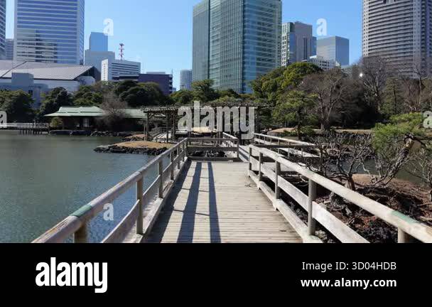 Hama-rikyu Gardens, Japan Tokyo 2025 Stock Video Footage - Alamy