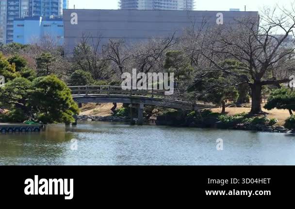 Hama-rikyu Gardens, Japan Tokyo 2025 Stock Video Footage - Alamy