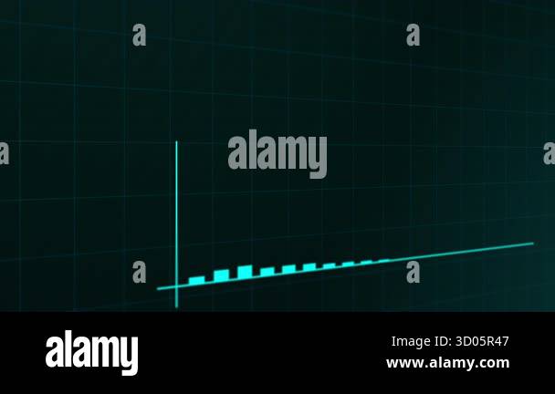 A clean motion graphic featuring a bar graph where the bars gradually ...