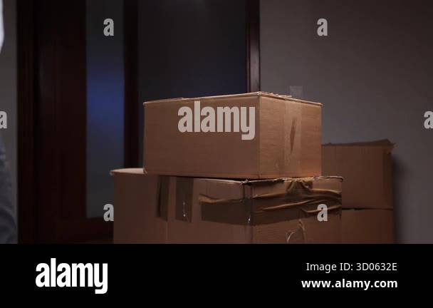 Man stacking various cardboard boxes Stock Videos & Footage - HD and 4K ...