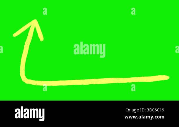 Hand-Drawn Animated Arrows Green Screen| Doodle Directional Elements ...