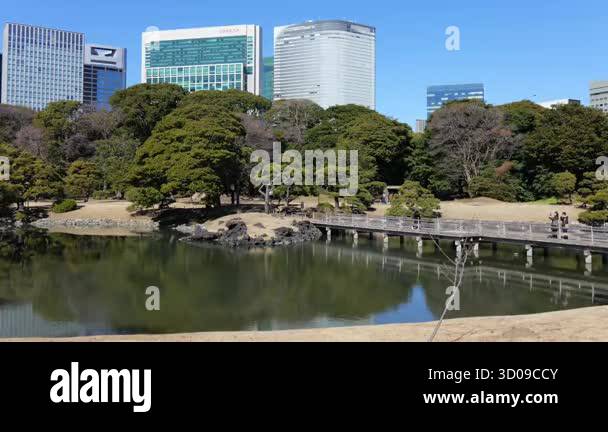 Hama-rikyu Gardens, Japan Tokyo 2025 Stock Video Footage - Alamy