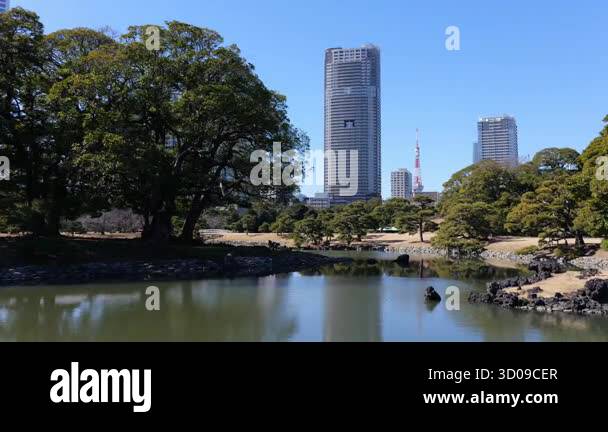 Hama-rikyu Gardens, Japan Tokyo 2025 Stock Video Footage - Alamy