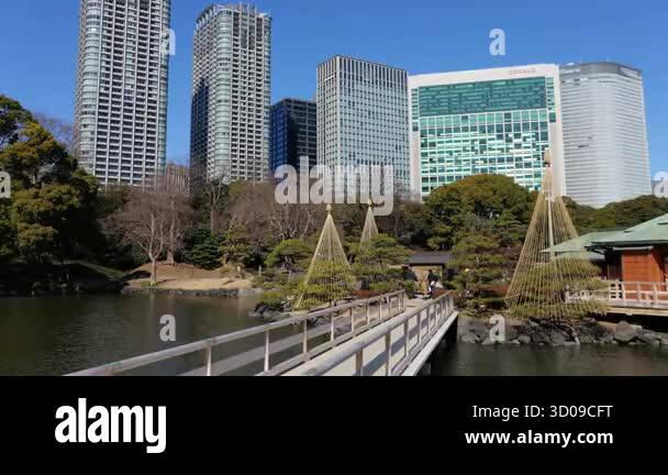Hama-rikyu Gardens, Japan Tokyo 2025 Stock Video Footage - Alamy