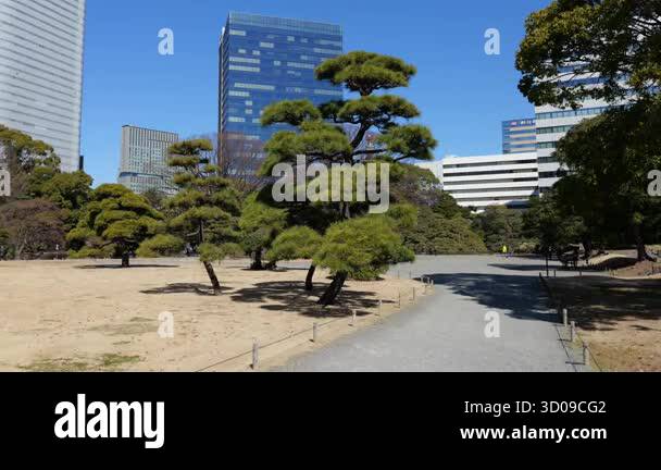 Hama-rikyu Gardens, Japan Tokyo 2025 Stock Video Footage - Alamy
