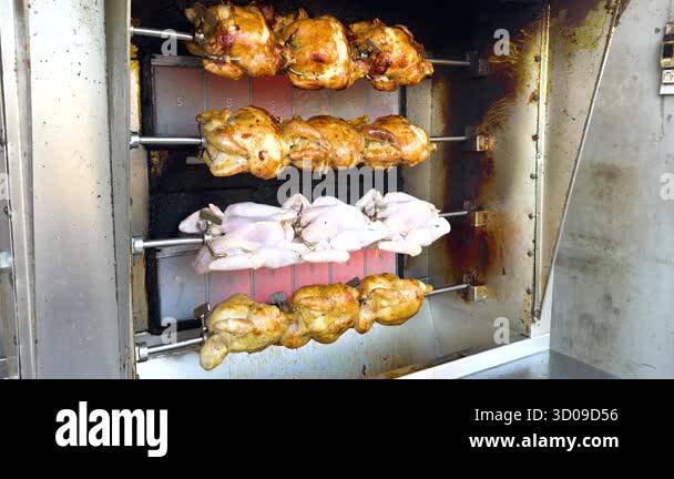 Chickens roasting in rotisserie Stock Videos & Footage - HD and 4K ...